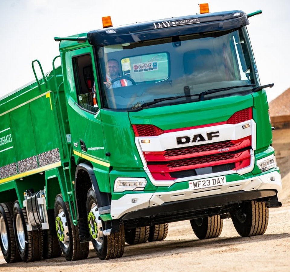 New DAF XDC eight-wheelers signal new dawn at Day Aggregates